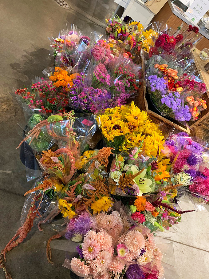 A flower selection vibrant enough to make bees jealous. Bringing home these blooms is like capturing New England summer in a vase.