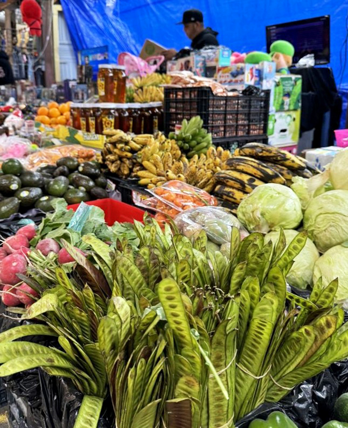 Fresh produce creates a rainbow of nutritional possibilities. These fruits and vegetables didn't travel far to get here, and they're ready to transform your next family meal. 
