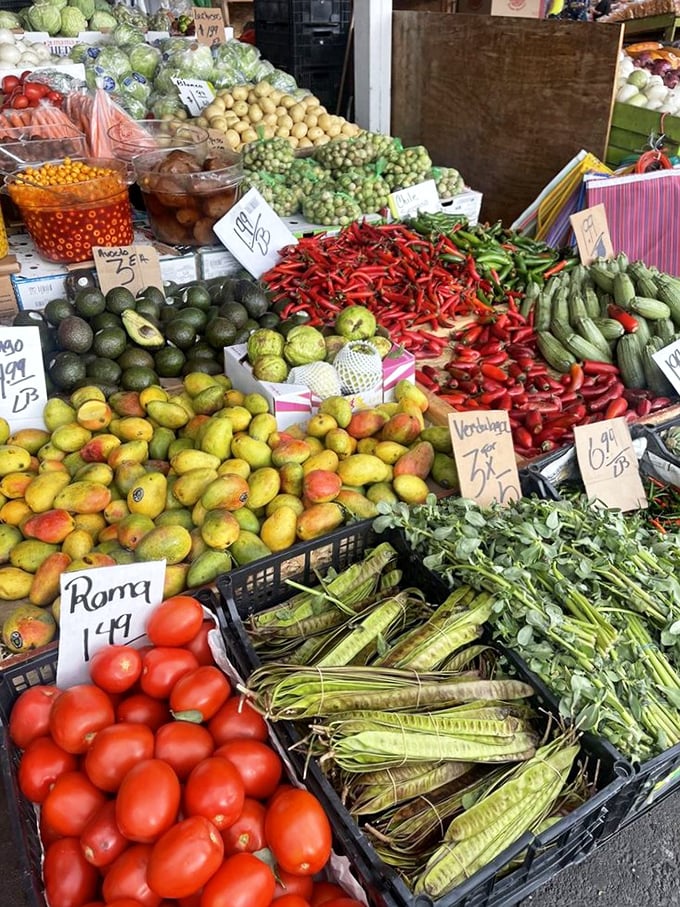 Produce perfection that puts supermarket selections to shame. These vibrant fruits and vegetables were probably in the ground when you were still deciding what to wear.