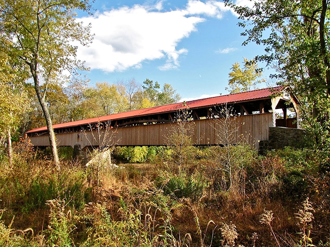 A wooden sentinel standing guard over rural Pennsylvania. This architectural treasure looks like it was plucked straight from a Wyeth painting.