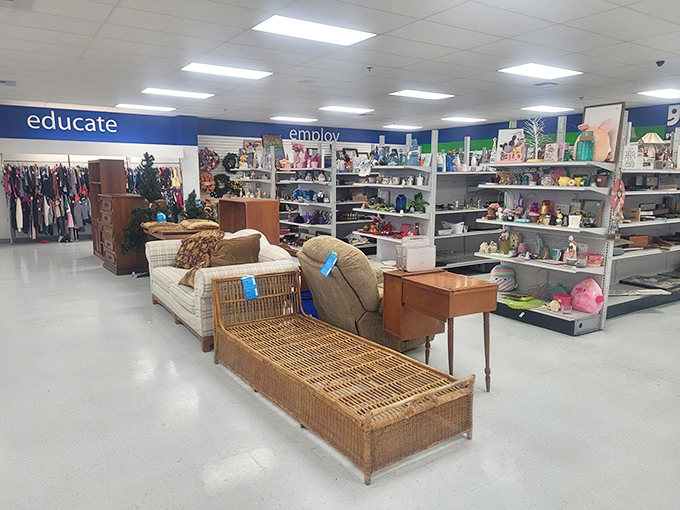 Furniture with character awaits its next chapter. That wicker chaise lounge has stories to tell and naps to host.