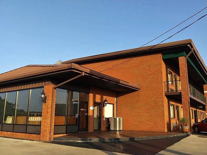 This unassuming brick building houses travelers' dreams and affordable rates&mdash;proof that comfort doesn't always require a platinum credit card.