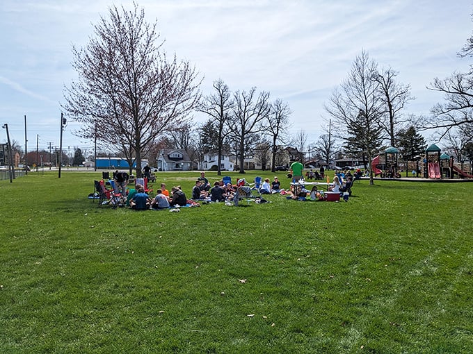 Community gatherings in Marion's parks create the kind of social connections that no amount of money can buy.