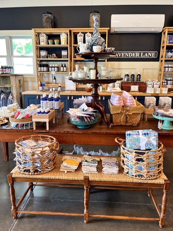 The Lavender Lane gift shop offers fragrant souvenirs that keep the Brys experience alive long after you've left.