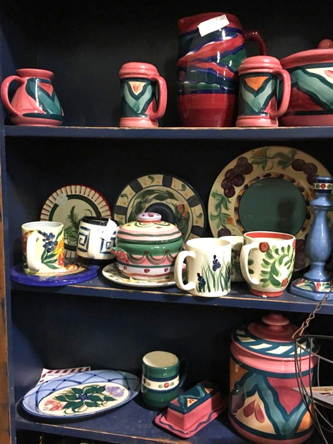 Hand-painted ceramics with personality to spare. These aren't just dishes; they're conversation pieces that make Tuesday dinner feel special. 