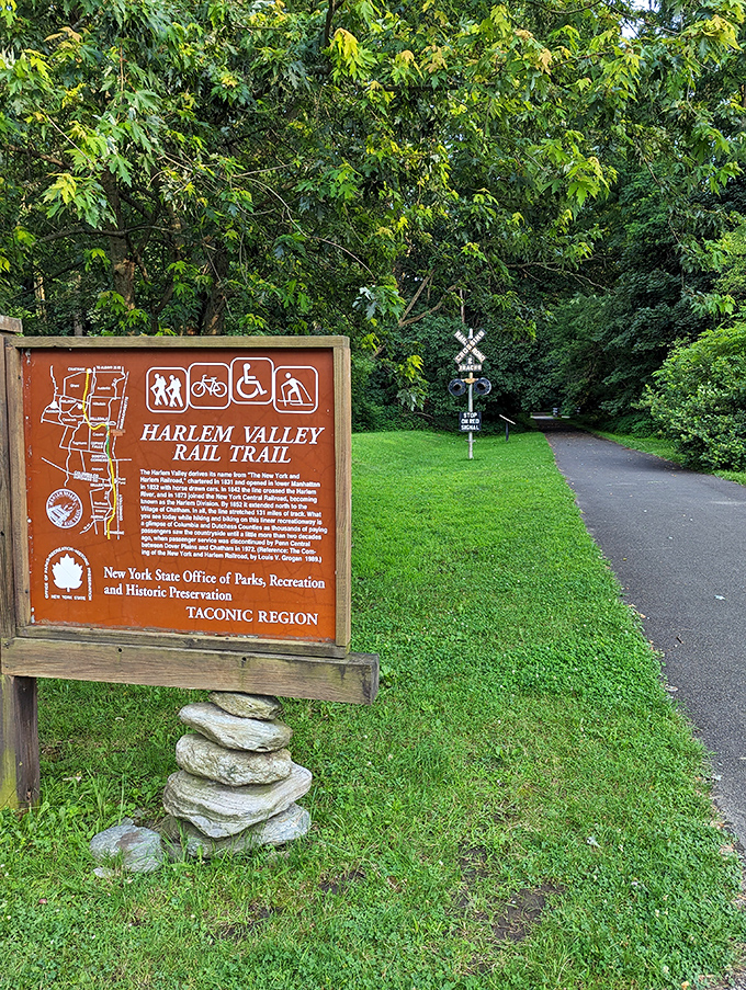 Trail blazing made easy. The Harlem Valley Rail Trail invites cyclists and walkers to explore landscapes once seen only by train passengers.