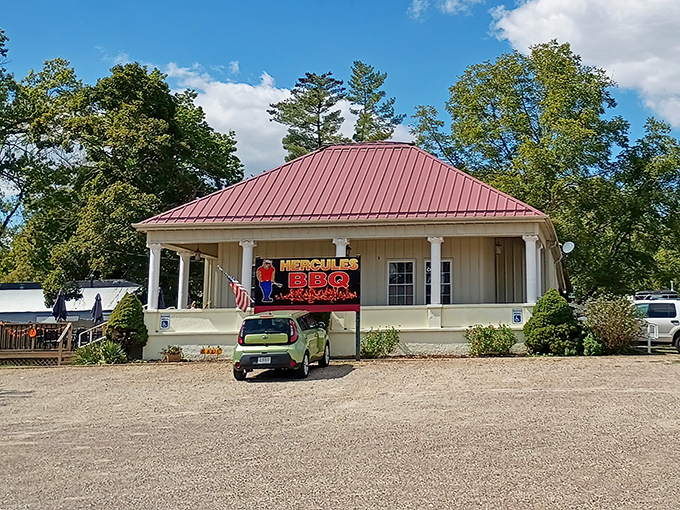 Hercules BBQ – where smoke signals rising from the chimney have been luring hungry travelers off the highway for generations.