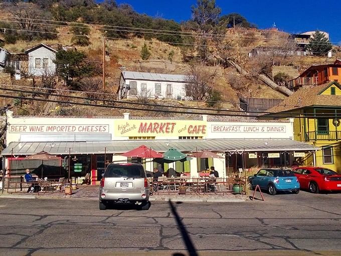 High Desert Market and Cafe offers everything from imported cheeses to hearty meals, all served with a side of mountain views.