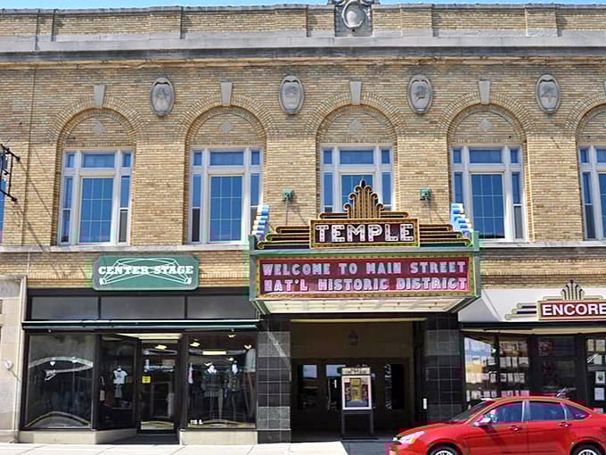 The Temple Theatre welcomes visitors to Viroqua's National Historic District with Art Deco flair that would make even the most jaded city-dweller pause in appreciation.