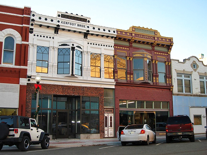 These historic storefronts showcase the architectural diversity of El Reno's downtown. Each facade tells a different chapter of the city's commercial history.
