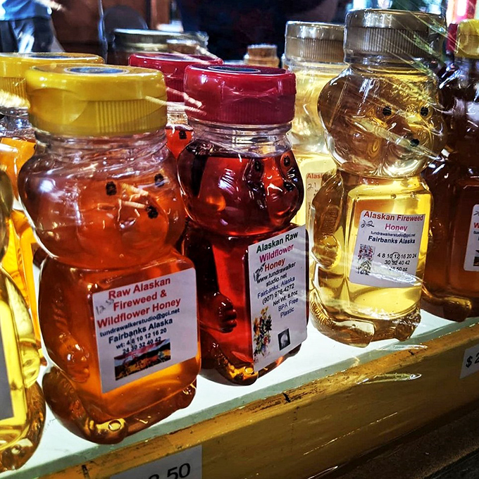 Liquid sunshine in bear-shaped bottles&mdash;Alaskan wildflower honey captures summer's sweetness for the long winter ahead.