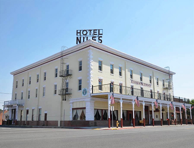 The historic Hotel Niles stands as a reminder of when travel meant adventure rather than just enduring TSA lines.