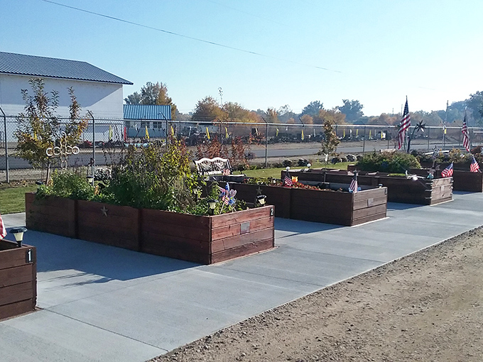The Idaho Veterans Garden combines purpose with beauty, creating a space where community service blooms alongside the vegetables.