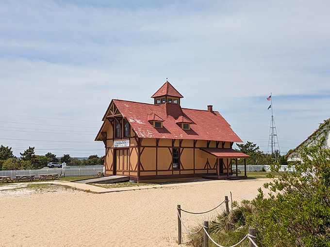 This historic life-saving station reminds visitors that coastal beauty and maritime heroism share the same spectacular real estate.