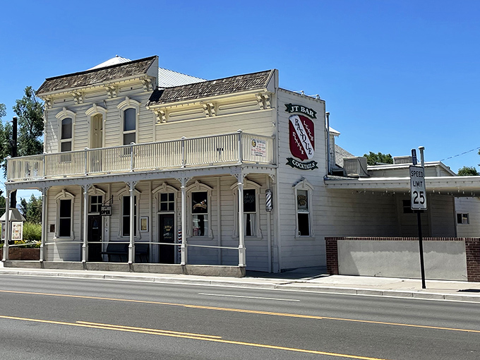 J.T. Basque Bar & Dining Room stands as a white-washed monument to family-style feasts where strangers become friends over Picon Punches.