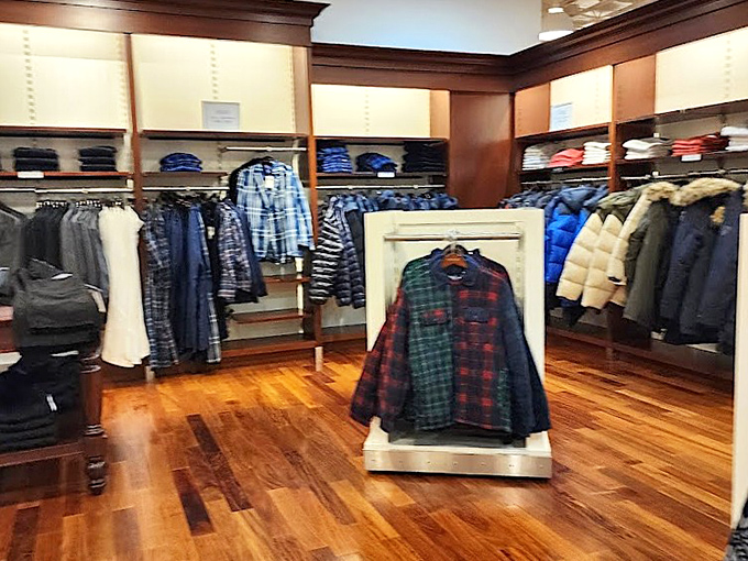 Flannel shirts standing at attention, ready to serve as the Pacific Northwest's unofficial uniform for chilly mornings.