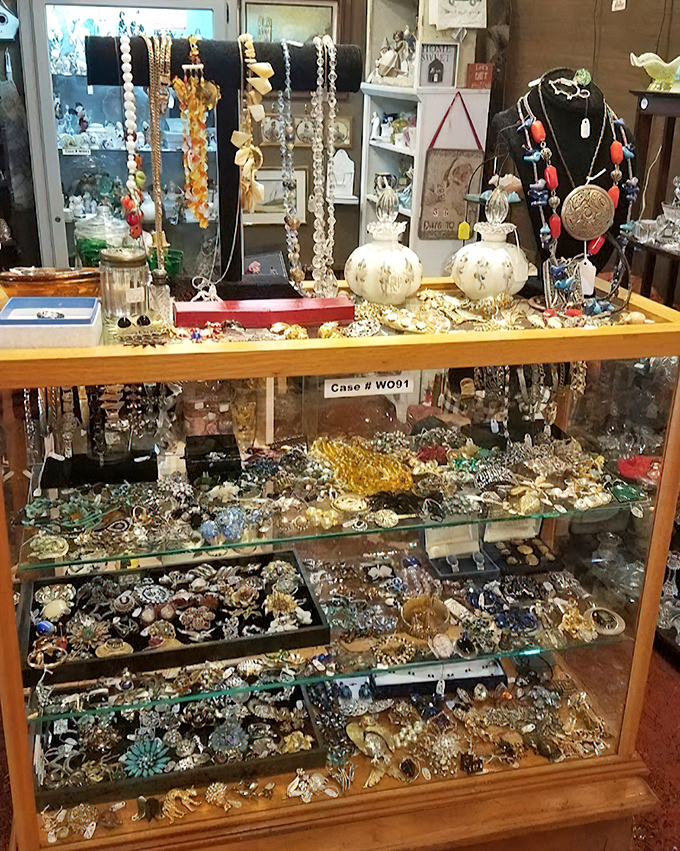 Jewelry displays that would make Liberace jealous, with enough sparkle to light up any outfit or occasion.