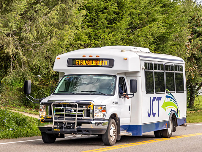 Johnson City Transit connects the community dots, ferrying students and citizens through the rolling landscape of Northeast Tennessee.