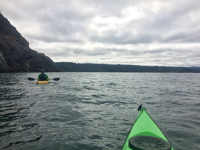 Kayaking Trinidad's waters &ndash; the ocean's way of giving you a front-row seat to the show.