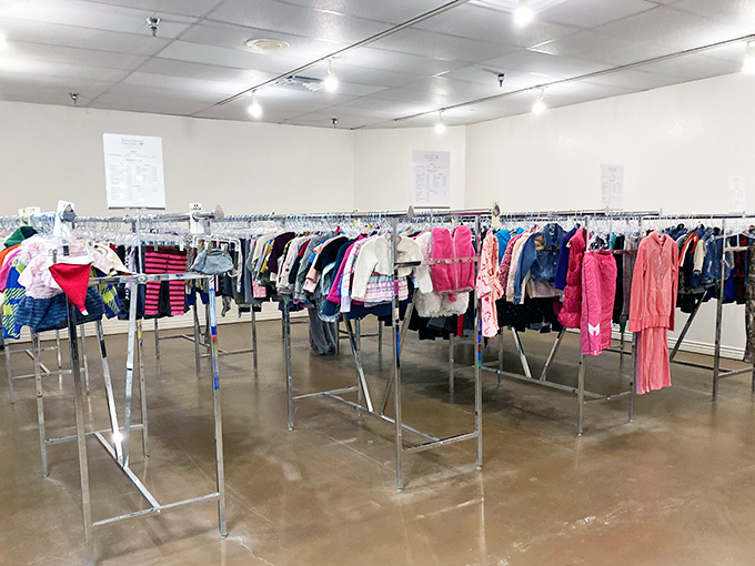 The children's clothing section: where parents can outfit growing kids without the growing pains in their bank accounts.