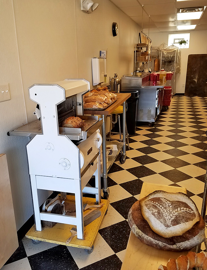 Equipment that means business. That bread slicer has seen things, done things, created sandwich foundations that would make architects jealous.