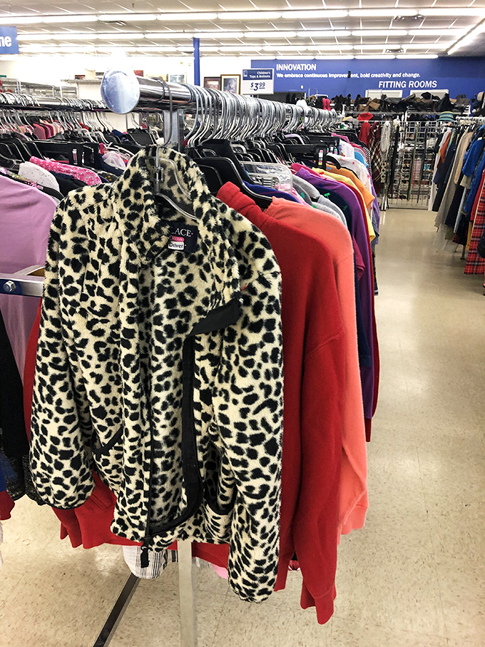 Fashion safari success! That leopard print jacket isn't just a coat&mdash;it's an attitude waiting for the right person to wear it.