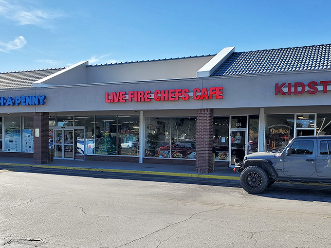 Live Fire Chefs Cafe serves up flame-kissed flavors in an unassuming strip mall—because in Ocala, culinary treasures often hide in the most unexpected places.