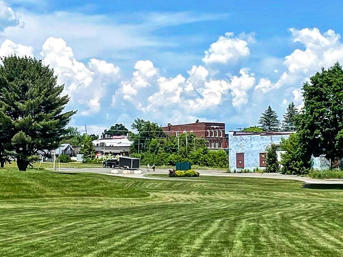 Manson Park's perfectly maintained green spaces offer room to breathe, play, and remember why you chose small-town living.