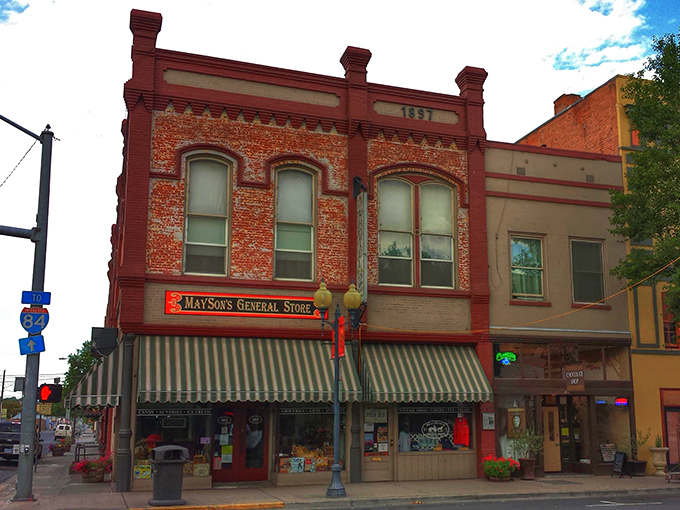 Mayson's General Store looks like it should be selling penny candy and pickle barrels – and wonderfully, it still might be.