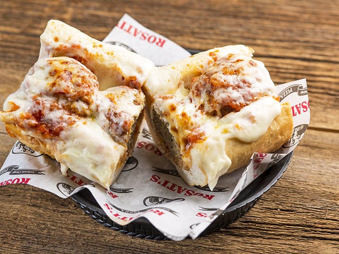 The meatball parm sandwich: where comfort food meets hand-held convenience. It's like a warm hug for your taste buds.