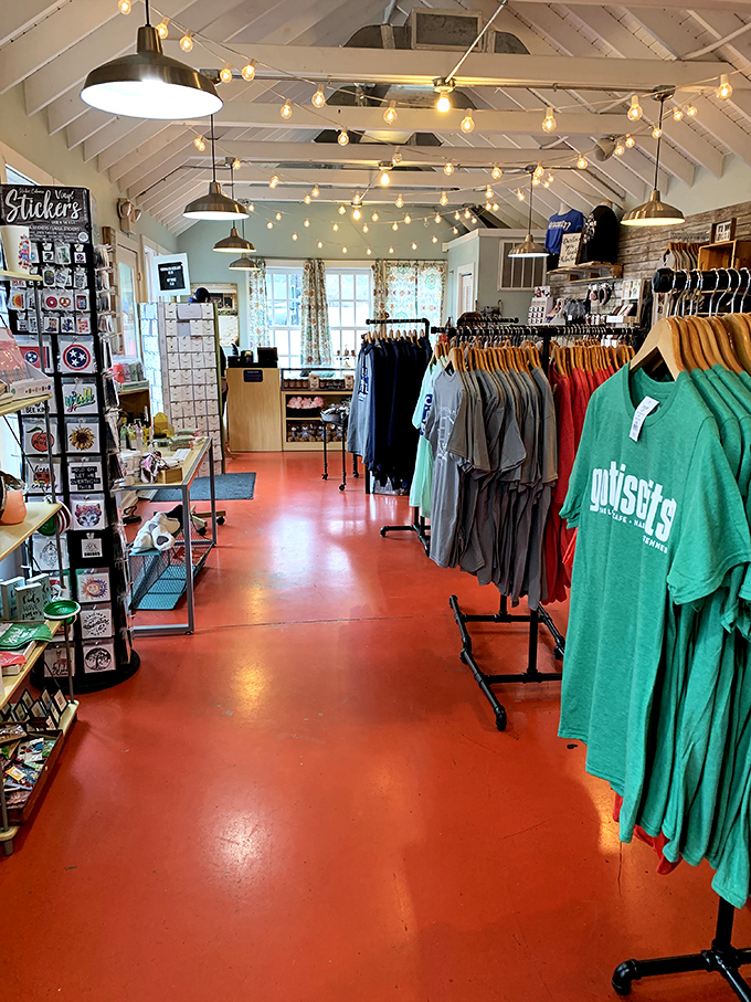 The gift shop: where you can take home a taste of the Loveless, though replicating those biscuits remains gloriously impossible.