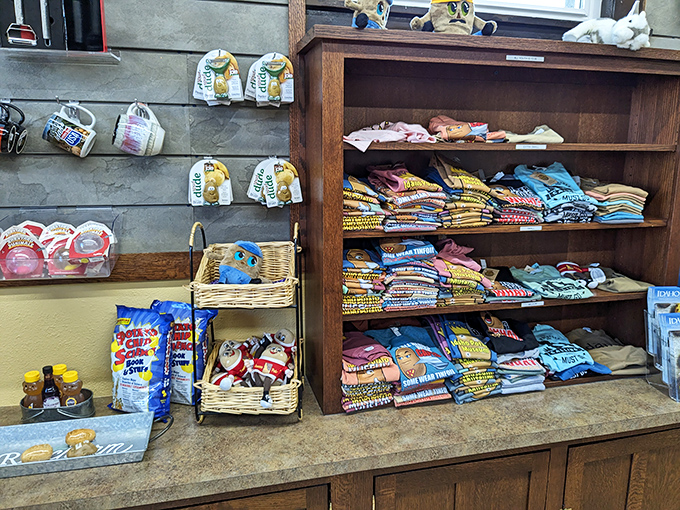 The gift shop offers every potato-themed souvenir imaginable. Finally, a place to buy those potato socks you never knew you needed.