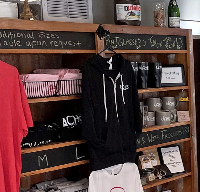 Wear your crepe love proudly. Rachel's merchandise lets you take a piece of the experience home&mdash;beyond the doggy bag.
