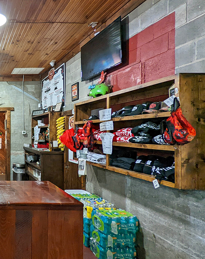 They sell merchandise because apparently some people want to remember this place when they're not actively eating here.