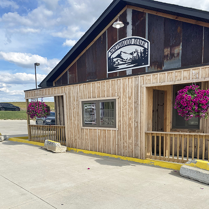 Northwood Diner's rustic charm and hanging flower baskets create the perfect setting for pancakes that would make your grandmother jealous.