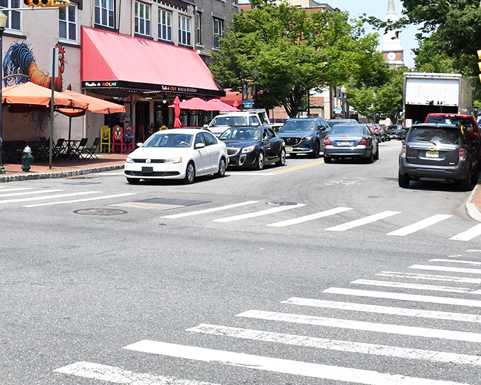 Sidewalk café culture thrives even on busy streets. In Montclair, every meal comes with a side of people-watching.