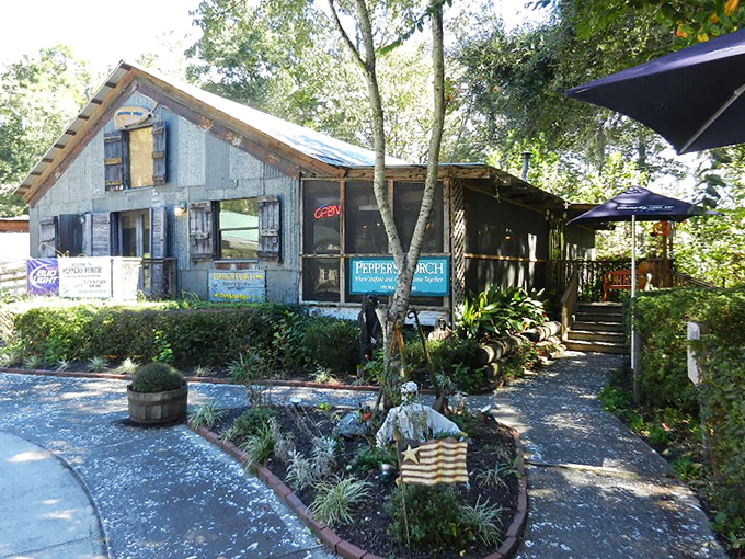 Pepper's Porch embodies Bluffton's delightful quirkiness and laid-back attitude. The kind of place where the building itself seems to have a personality.