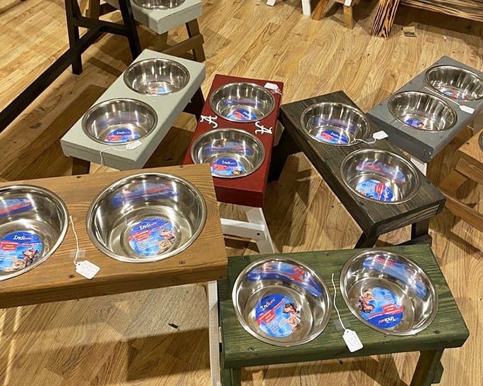 Ingenious pet feeders transform mealtime into d&eacute;cor &ndash; these handcrafted wooden stands elevate both dog bowls and your kitchen's aesthetic.