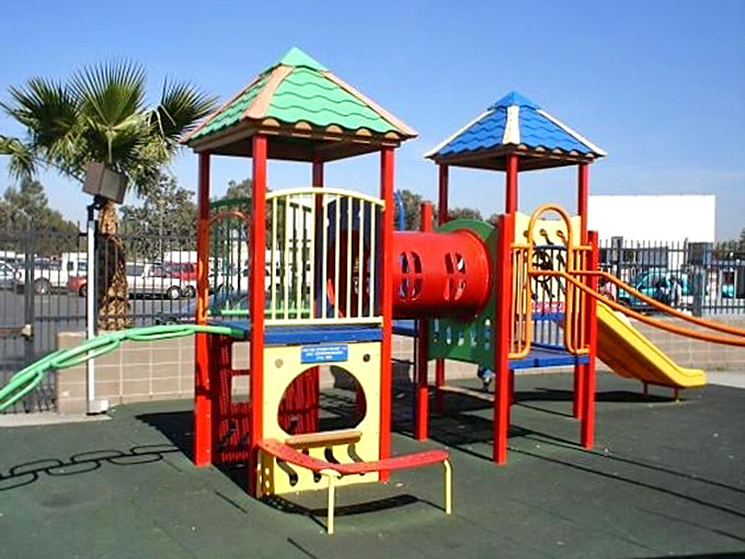 Even the youngest cinephiles find their happy place at the colorful playground&mdash;because sometimes kids need to slide before they sit still for two hours.