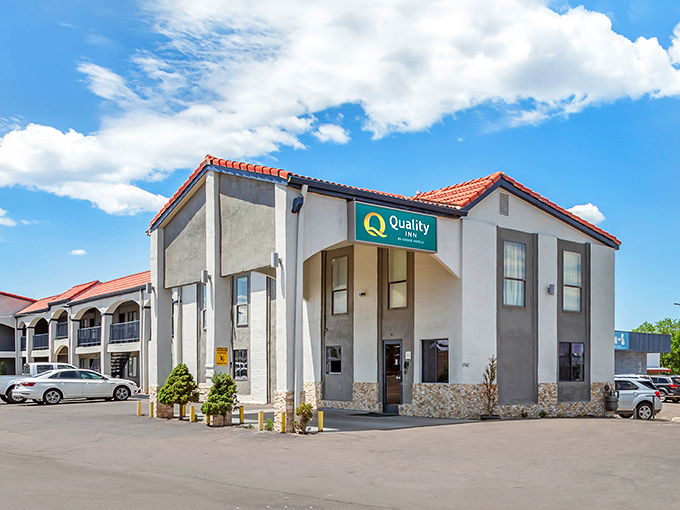 Quality Inn offers comfortable accommodations for visiting family members who can't believe you're living so well on just your Social Security check.