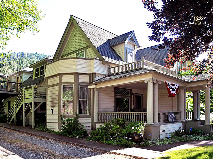 Victorian charm meets mountain hospitality at the Feather Bed Inn, where porches were made for morning coffee and evening contemplation.
