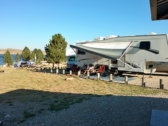 RV camping with million-dollar views &ndash; where "roughing it" still includes comfortable chairs and the world's most spectacular front yard.