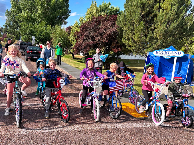 Fourth of July brings out decorated bikes and American flags, because patriotic small-town celebrations never go out of style.
