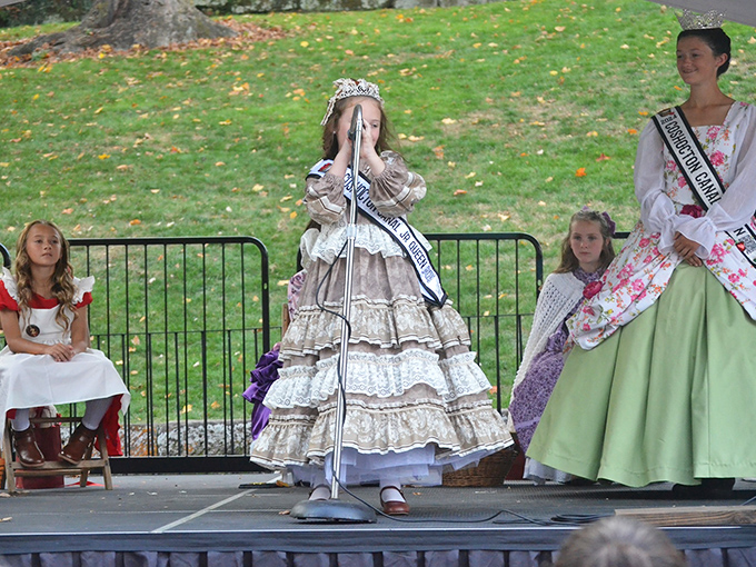 Festival royalty proves that tiaras and period costumes never really go out of fashion.