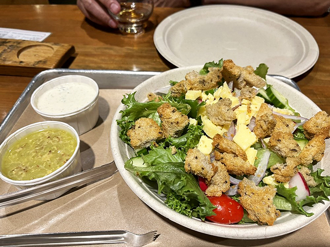 Even the salad gets the Mabel's treatment&mdash;a fresh counterpoint to all that meat, proving vegetables can hold their own when given the proper respect.