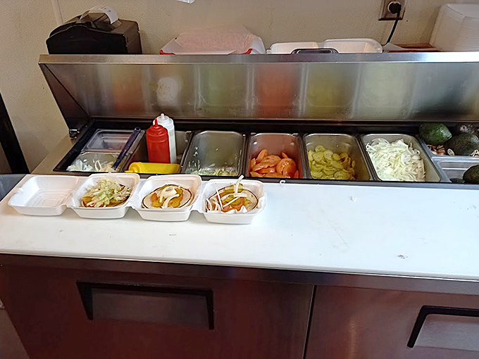 Fresh toppings lined up and ready for action, because even supporting players deserve their moment to shine.