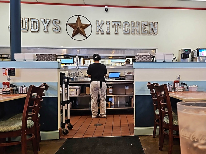 Behind "Judy's Kitchen" sign, culinary magic happens without fanfare &ndash; just consistent, honest cooking that keeps locals coming back for decades.