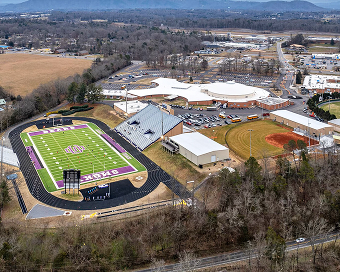 Sevier County High School buzzes with excitement as grandparents cheer on the home team, enjoying the game without stretching their entertainment budget.