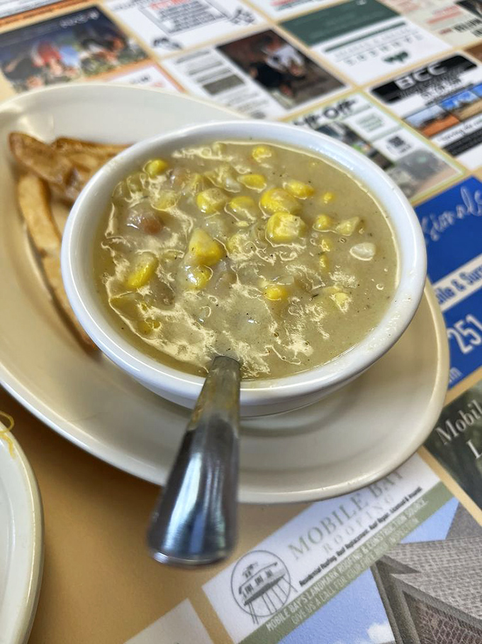 Shrimp and corn soup brings together Gulf seafood and summer vegetables in a bowl that tastes like coastal Alabama sunshine.