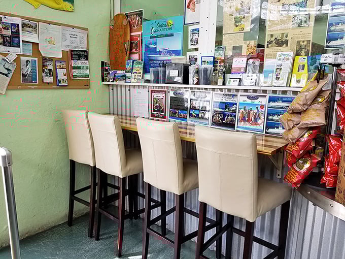 A humble side station that's seen thousands of satisfied customers planning their next visit before they've even finished their current meal.